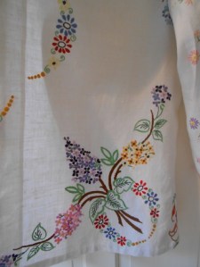 My vintage tablecloth Steampunk jacket – Stitches of Time